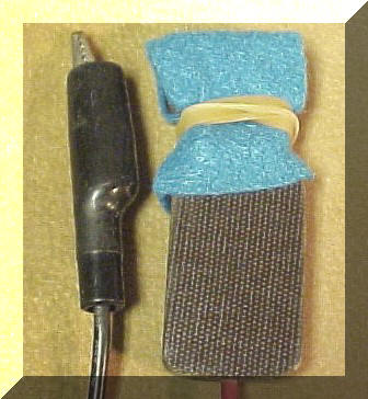 Blue Lightning Stencil Etch